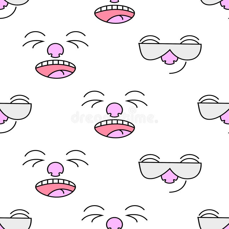 Sad Faces Seamless Pattern Stock Illustrations – 406 Sad Faces Seamless ...