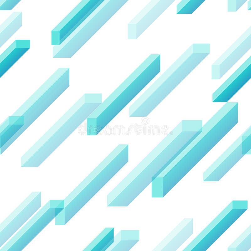 Vector Illustration of Seamless Pattern with Blue Geometric Rectangles ...