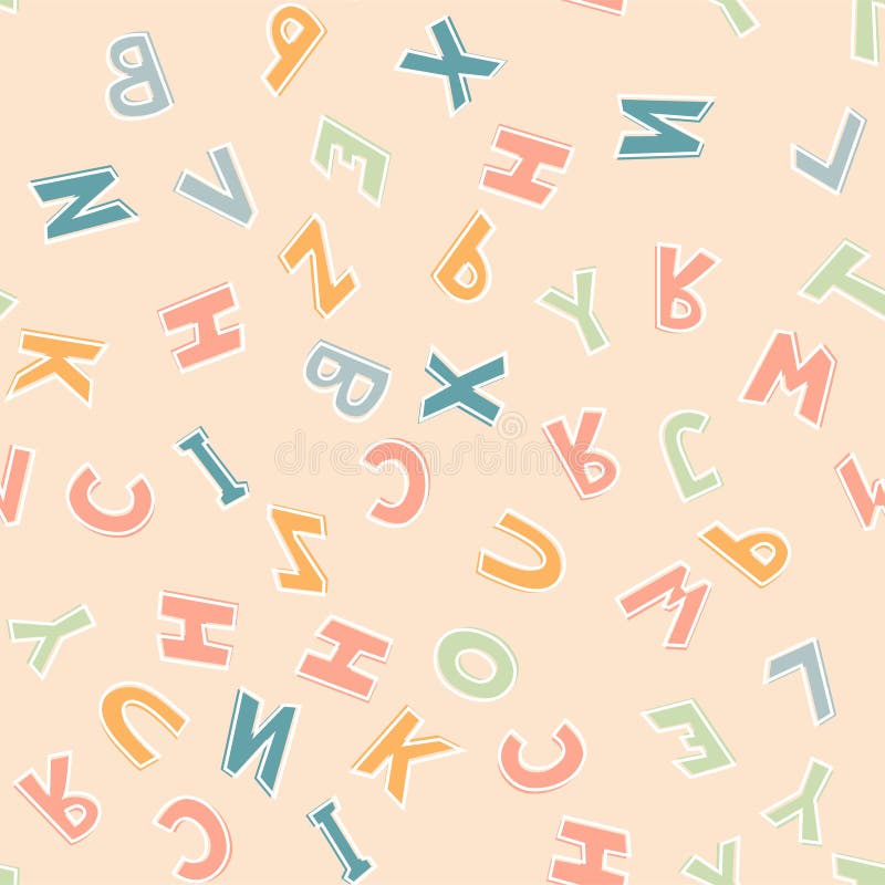 Colorful English Alphabet With Pictures And Titles For Children ...