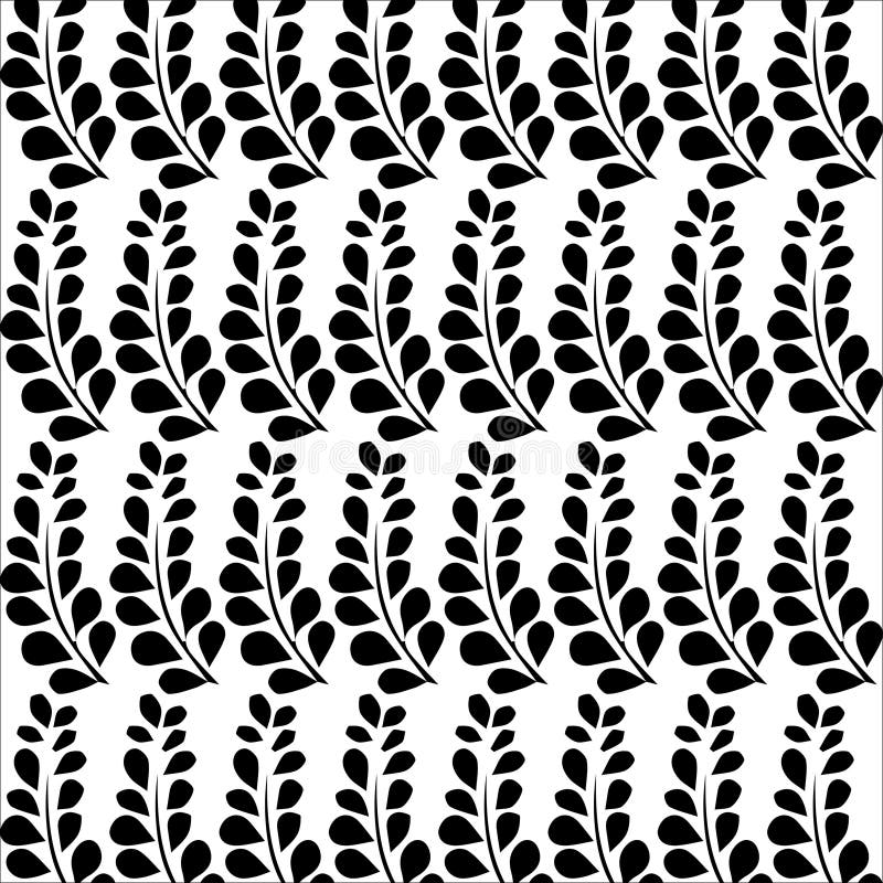 Vector Illustration, Seamless Pattern, Decorative Black and White Curly ...
