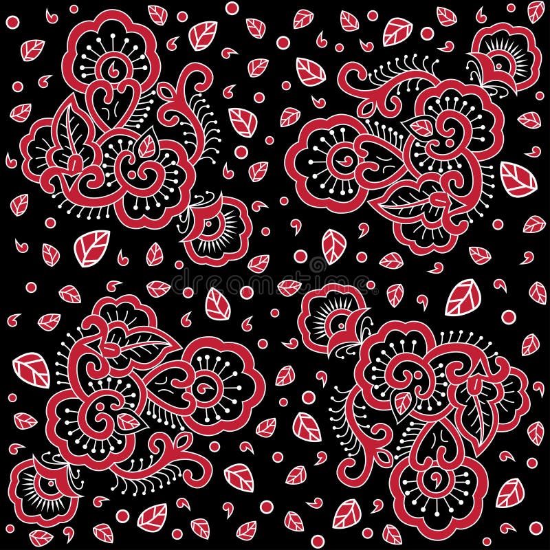 Vector Illustration of Seamless Pattern Design for Cloths or Paper ...