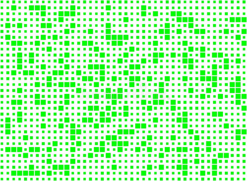 Vector Illustration of Seamless Pattern of Square Green Background, Different Sizes Shapes Stock ...