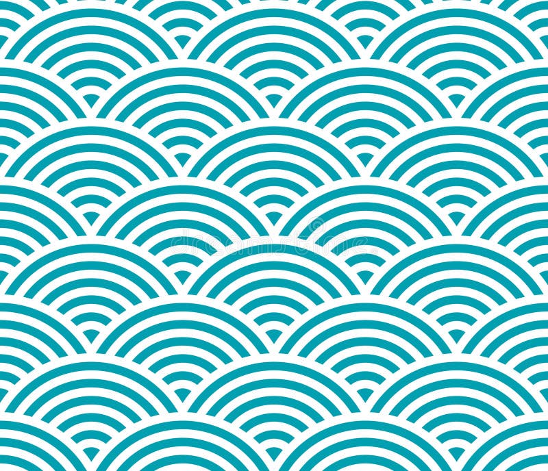 Waves. Geometric Pattern. Seamless Background. Stock Vector ...