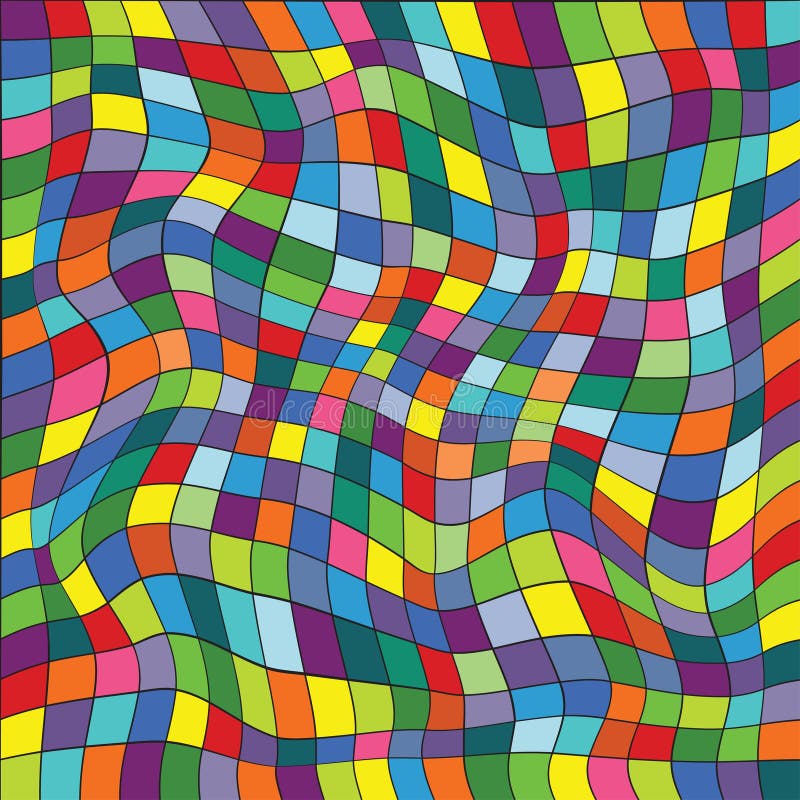 Vector Illustration of a Seamless Repeating Pattern of Colored S Stock ...