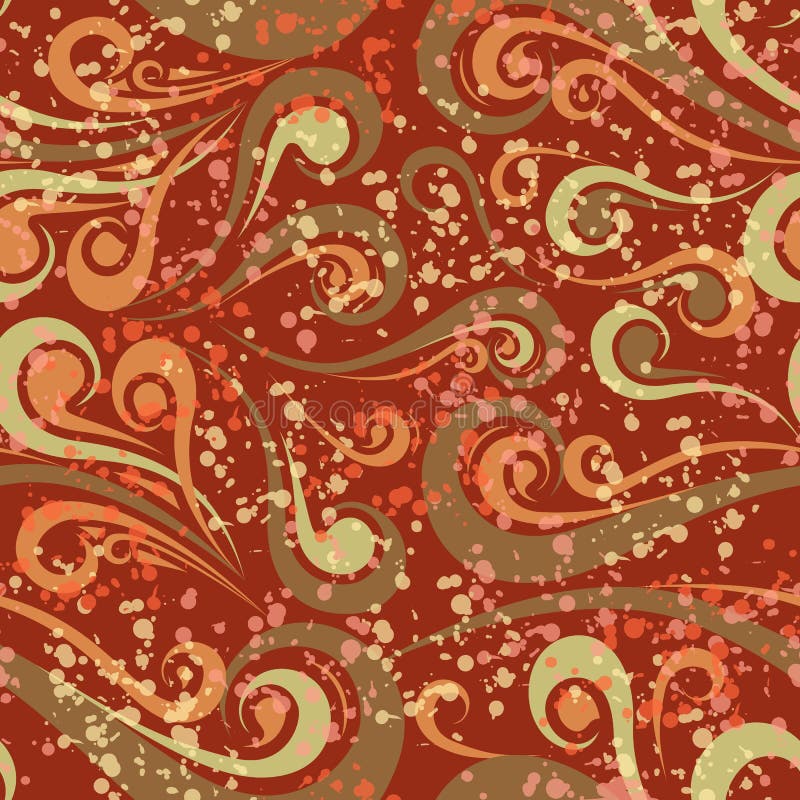 Vector Illustration of Seamless Square Vintage Color Pattern with ...