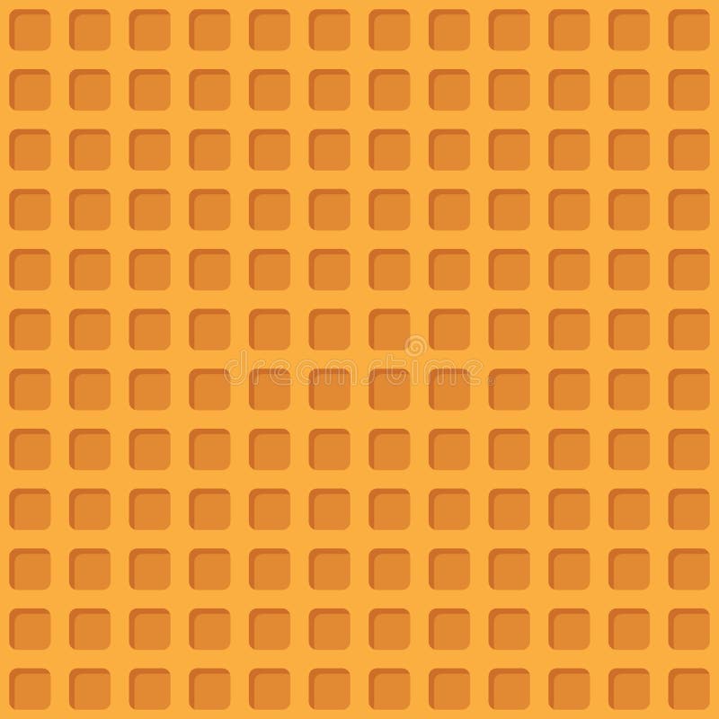 Vector Illustration of Seamless Yellow Waffle Pattern Stock Vector ...