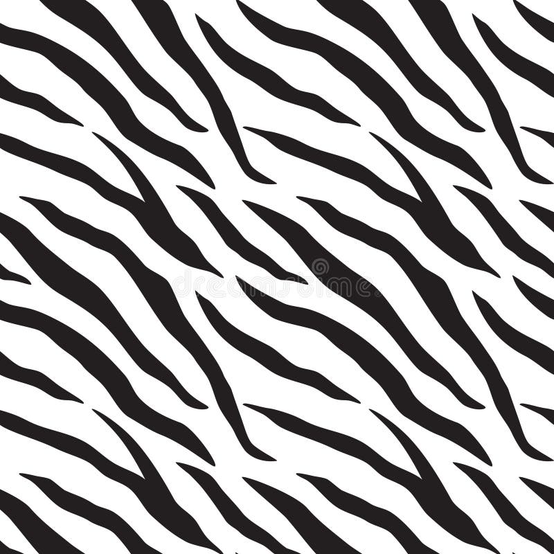 Vector Illustration of Seamless Zebra Pattern Stock Vector ...