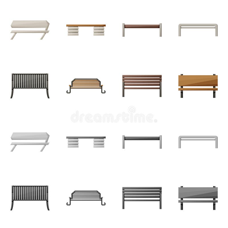 Vector Design of Seat and Architecture Icon. Collection of Seat and ...