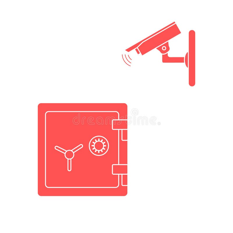 Camera Safe Logo Design Template Stock Vector - Illustration of ...