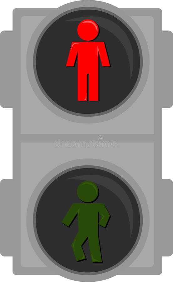 Vector Illustration Semaphore Stoplight Road Stock Vector ...