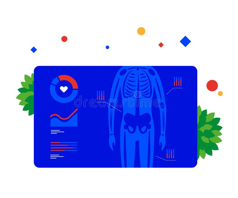 Medical Screening Flat. Telemedicine, Screening. Stock Vector ...