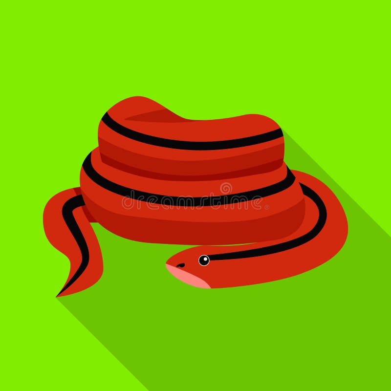 Vector Design of Serpent and Red Icon. Graphic of Serpent and Skin ...