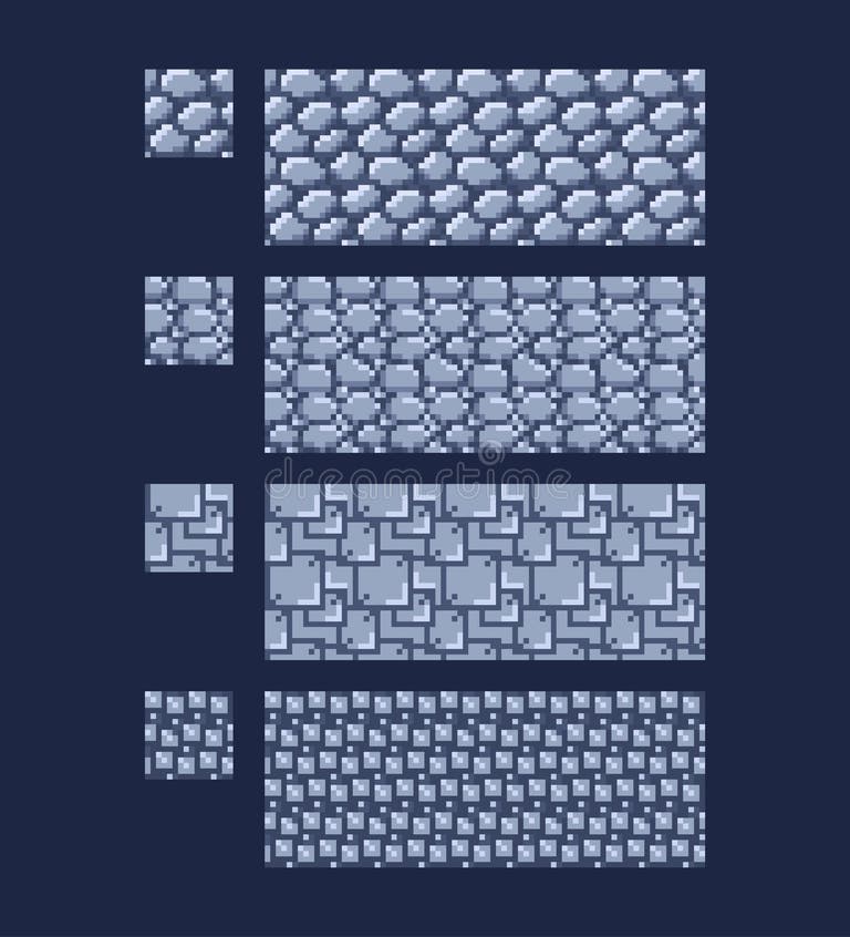 Texture Pixel Art Vector Brick Stone Wall Stock Illustrations – 134 ...