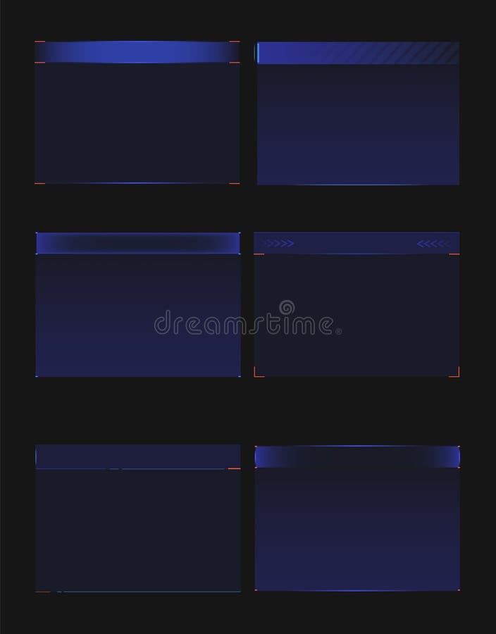 Vector Illustration. Set of Blank Borders for Information, Graphs ...