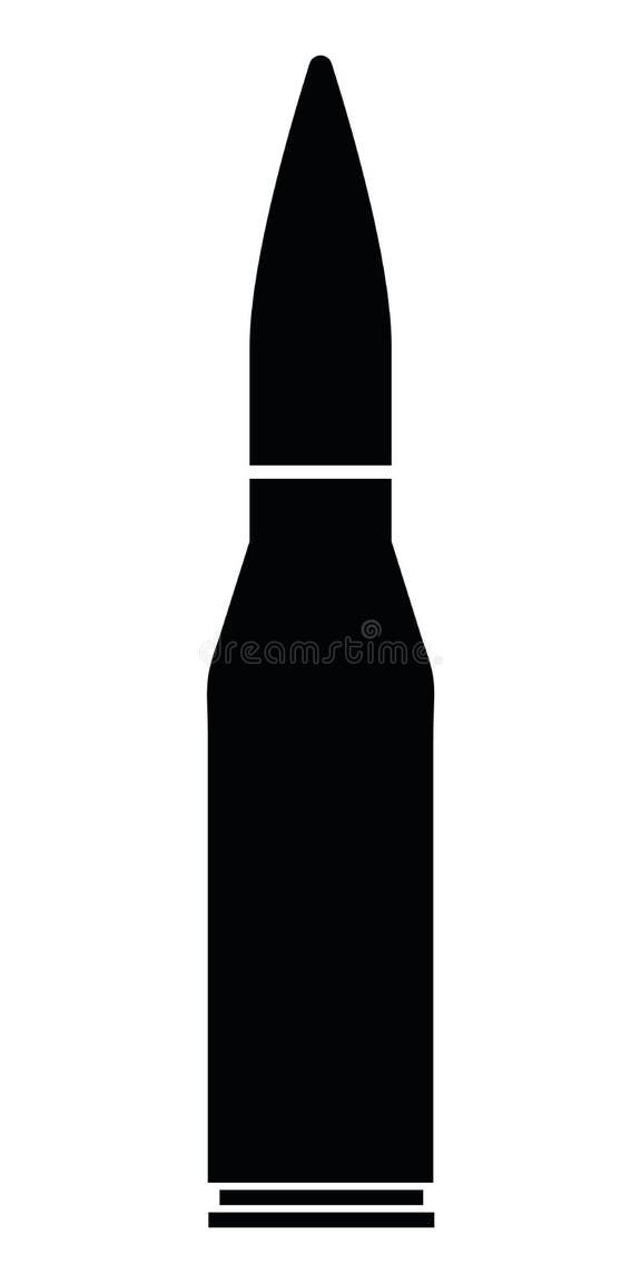 Vector Illustration Set of Bullet Silhouette Stock Vector ...