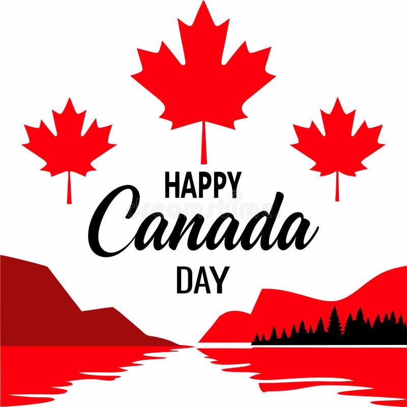 Vector Illustration Set of Canada Day Maple Leaf Banners Stock ...
