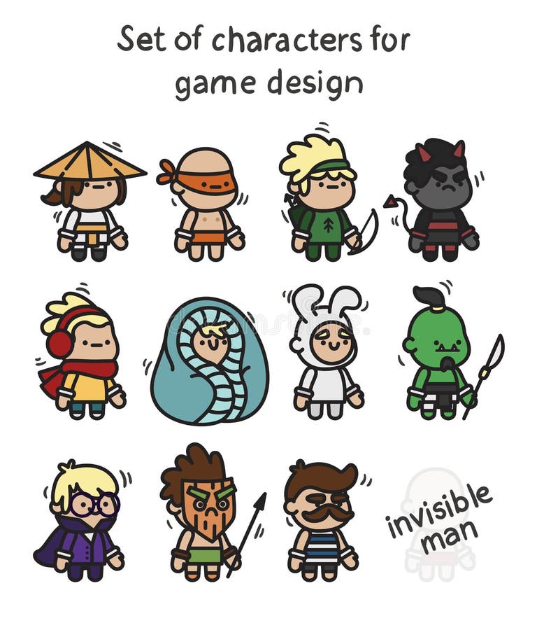 A Set of Characters Ready for Animation. Character for Mobile ...