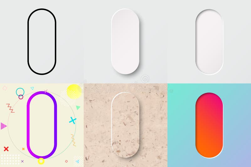 Vector Illustration Set of Cute Bold Rounded Letter I with Different ...