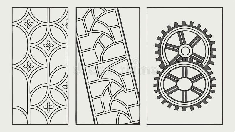 Decorative Screen Panels, Room Divider Design Vector Design Generative ...