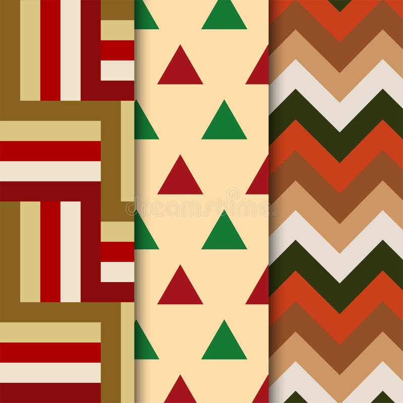 Vector Illustration with Set of Geomentrical Patterns for Package Stock ...