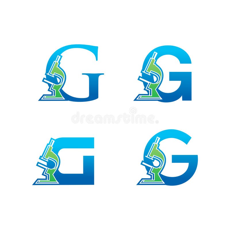 Medical Laboratory Monogram Logo Letter G Stock Vector - Illustration ...