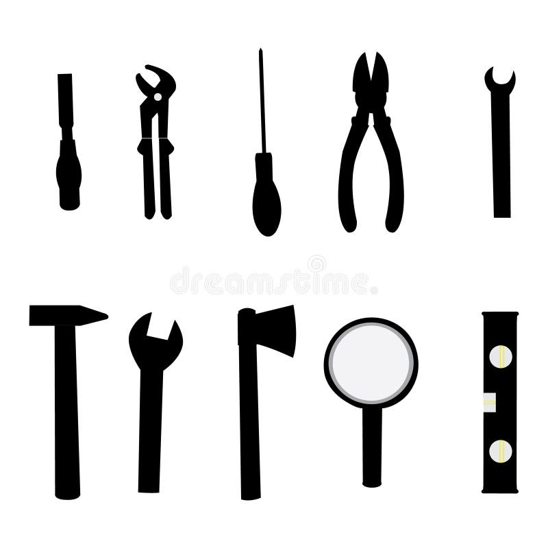 Vector Illustration Set of Miscellaneous Hand Tools Stock Vector ...