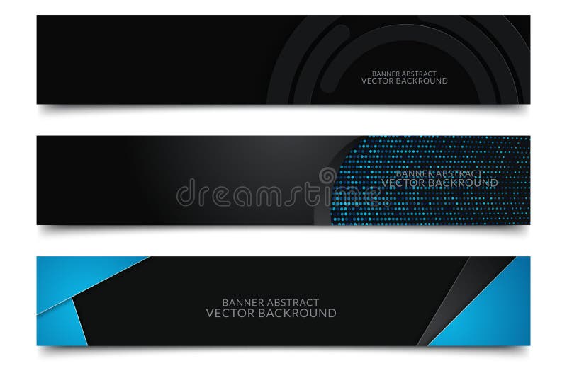 Vector Illustration. Set Modern Art Banner Design Stock Vector ...