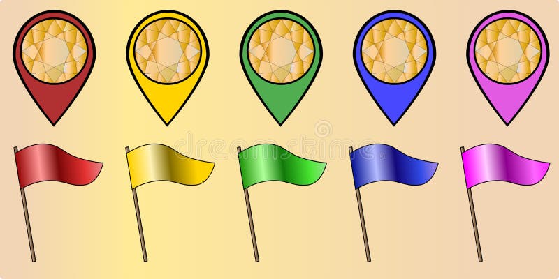 Set of colored labels stock vector. Illustration of message - 15276673