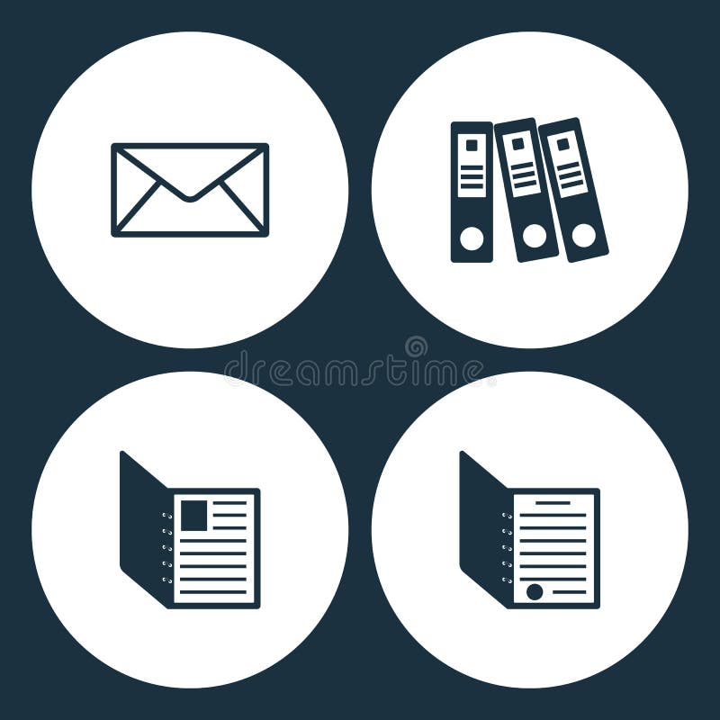E-mail Folder at Symbol Red Icon Stock Illustration - Illustration of ...