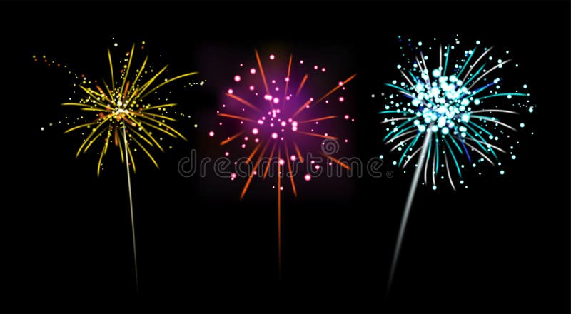Realistic Firecrackers Stock Illustrations – 99 Realistic Firecrackers ...