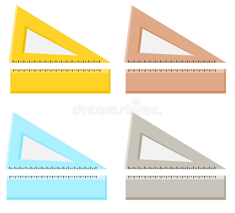 Vector Illustration Set of Ruler in Various Shapes Stock Vector ...