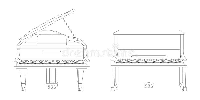 Vector Illustration Set of String Instruments Playing by Striking the ...