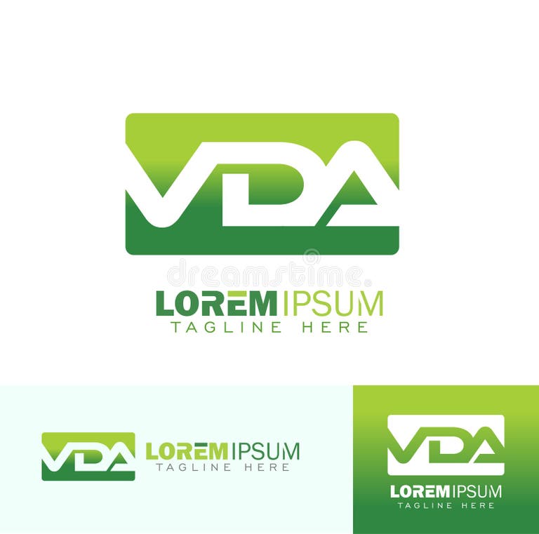 VDA Monogram Initial Logo Sign Stock Vector - Illustration of hand ...