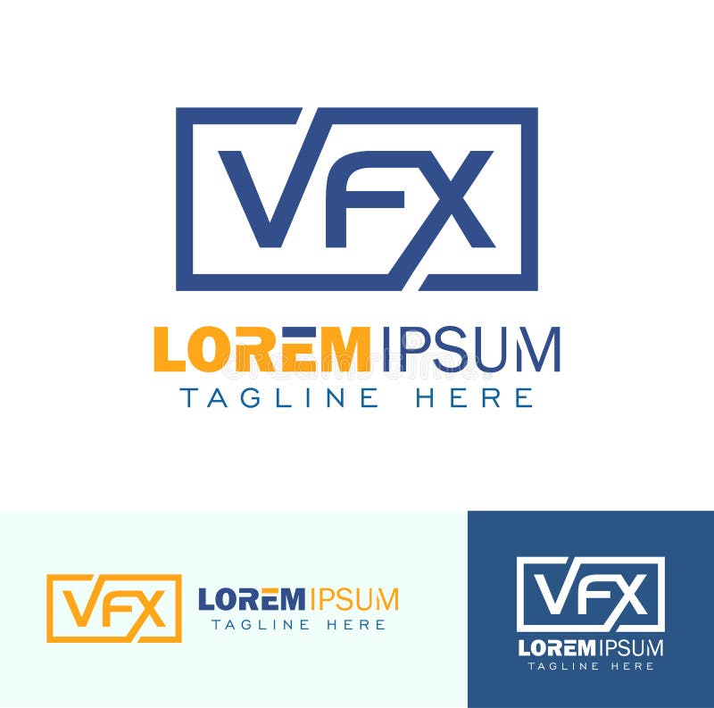 VFX Monogram Initial Logo Sign Stock Vector - Illustration of elegant ...