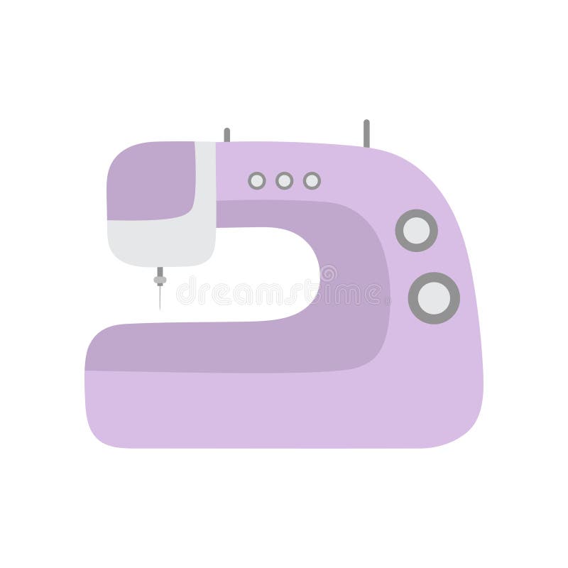 Vector Illustration Of Sewing Machine In Flat Style Stock Vector
