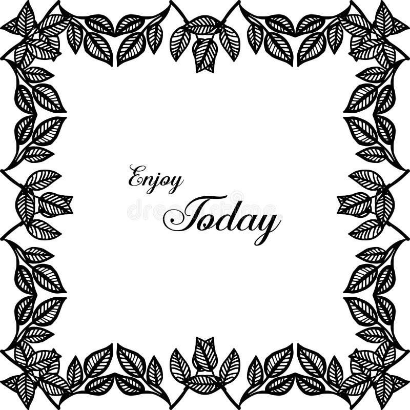 Vector Illustration Shape of Card with Beautiful Floral Frame Stock ...