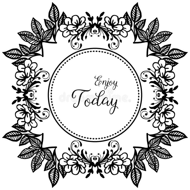 Vector Illustration Shape of Card with Beautiful Floral Frame Stock ...