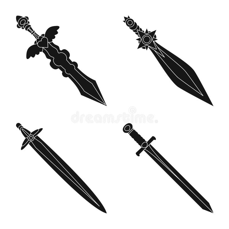 Vector Design of Sharp and Blade Logo. Collection of Sharp and Dagger ...