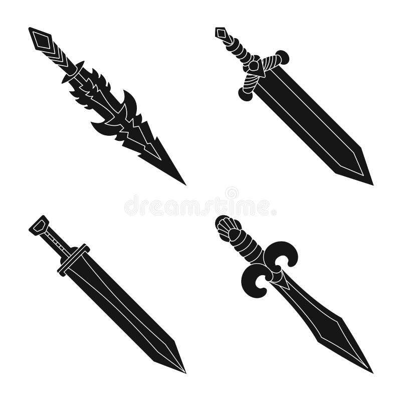 Vector Illustration of Sharp and Blade Symbol. Collection of Sharp and ...