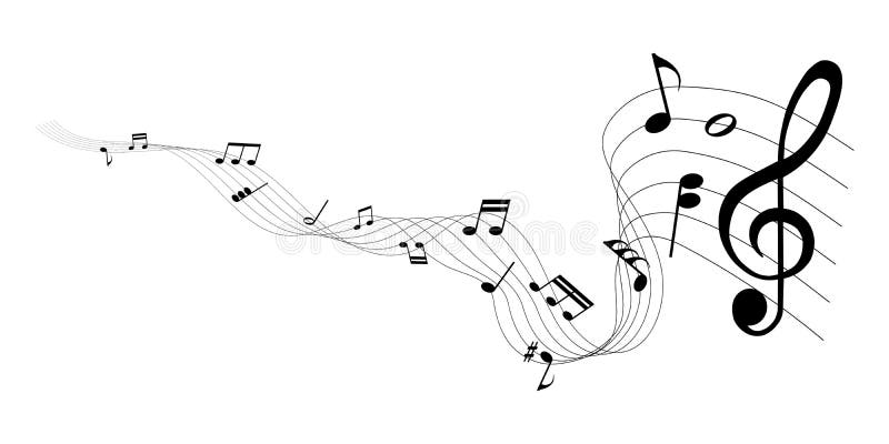 Vector Illustration of Sheet Music - Musical Notes Melody Stock Vector ...