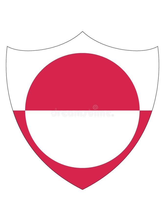 Shield Shaped Flag of Greenland Stock Vector - Illustration of africa ...