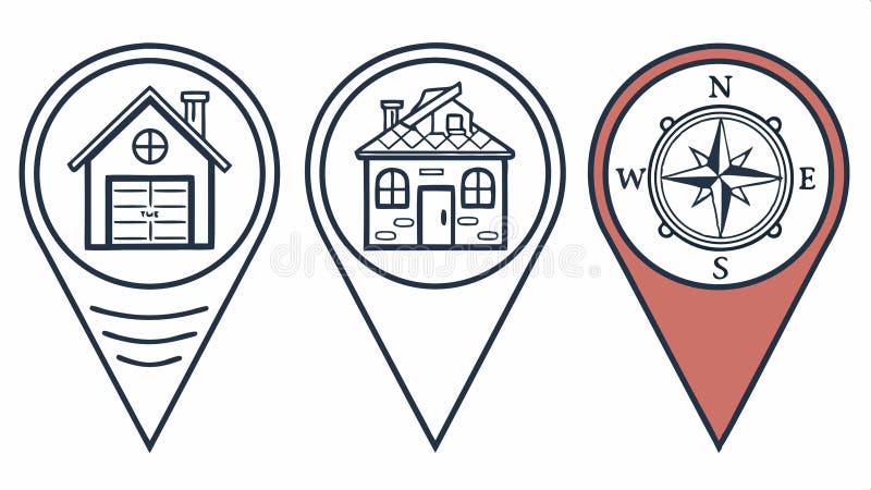 Map Pin Variations, Location Icon Designs Vector Design Generative AI ...