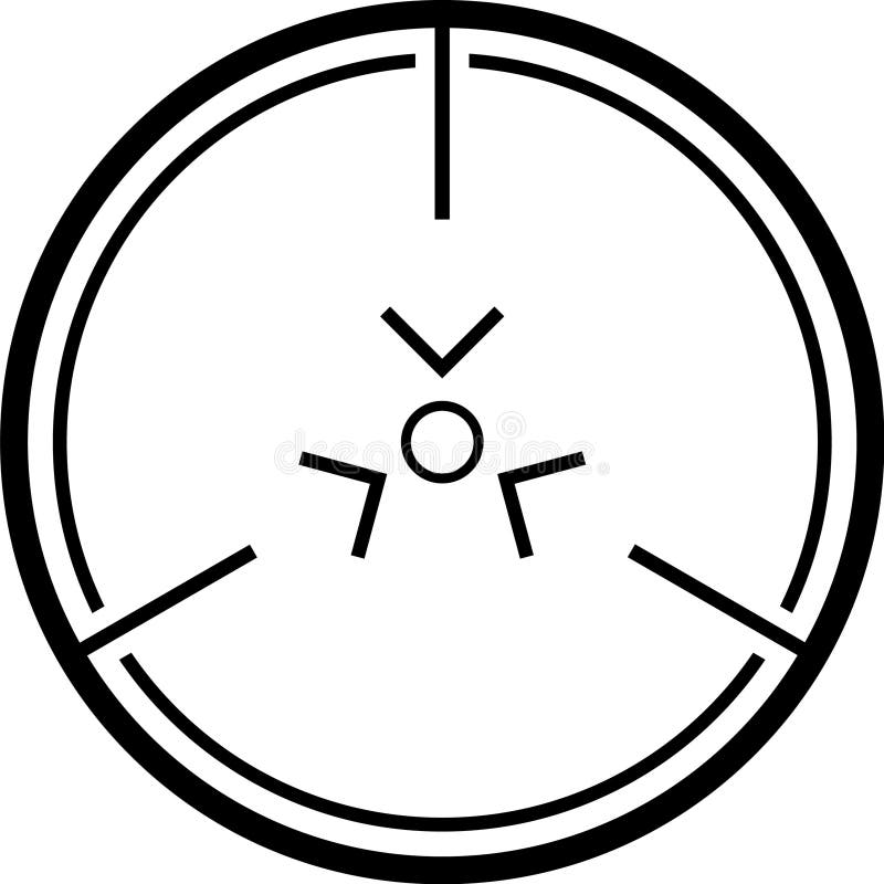 Vector Illustration Showcasing a Sniper Aim Pointer with a Focus on ...