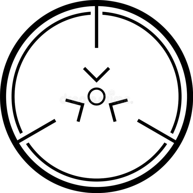 Vector Illustration Showcasing a Sniper Aim Pointer with a Focus on ...