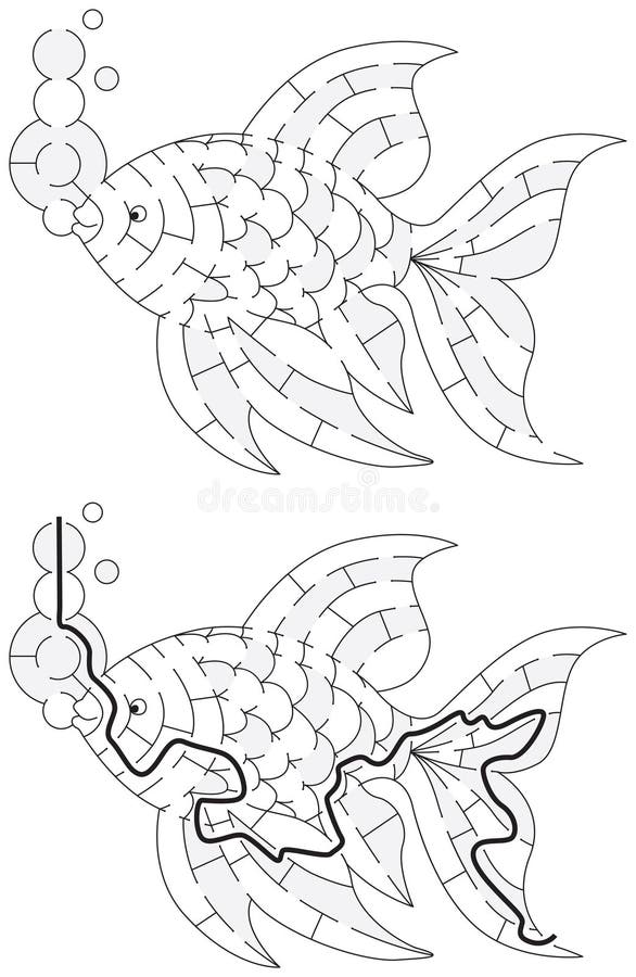Goldfish Maze Stock Illustrations – 16 Goldfish Maze Stock ...