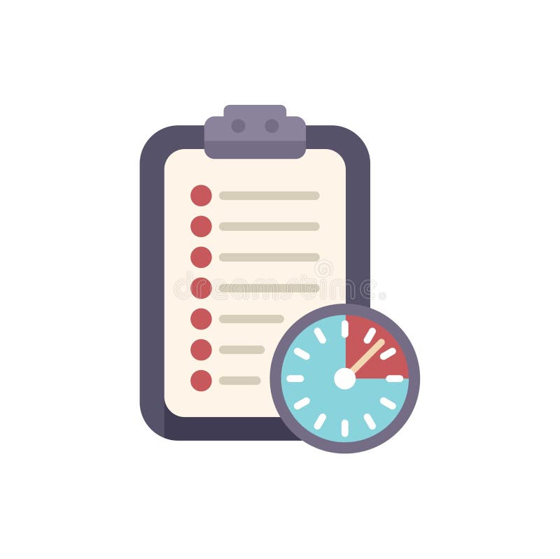 This Vector Illustration Shows the Concept of Time Management Stock ...