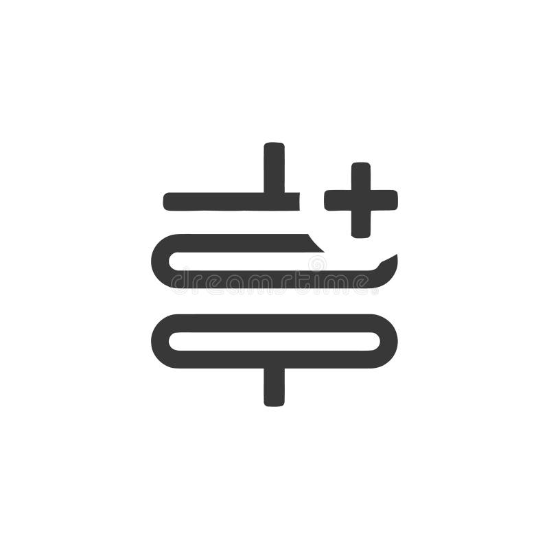 Adding New Item To List Icon, Simple Plus Sign on Horizontal Lines. Stock Vector - Illustration ...