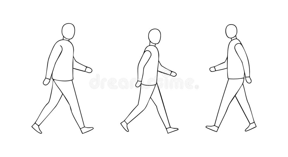 Man Silhouette Line Stock Illustrations – 128,147 Man Silhouette Line ...