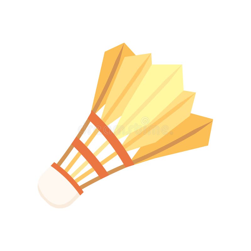 Vector Illustration of Shuttlecock in Cartoon Style. Stock Vector ...