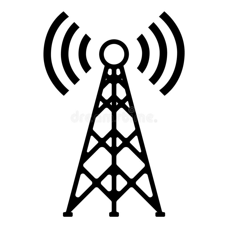 Signal Tower Icon Logo Template Illustration Design. Vector EPS 10 ...